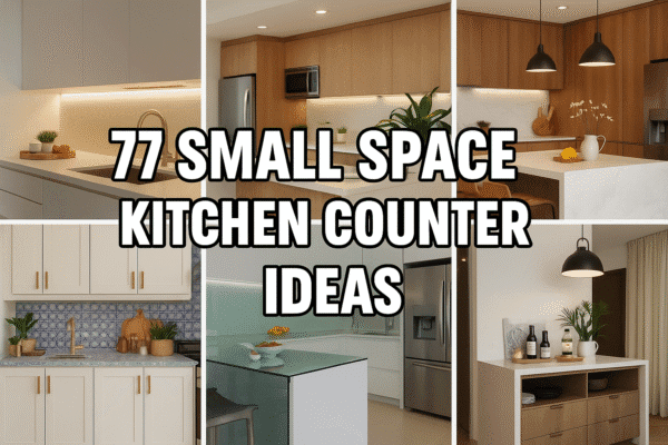 77 Small Space Kitchen Counter Ideas