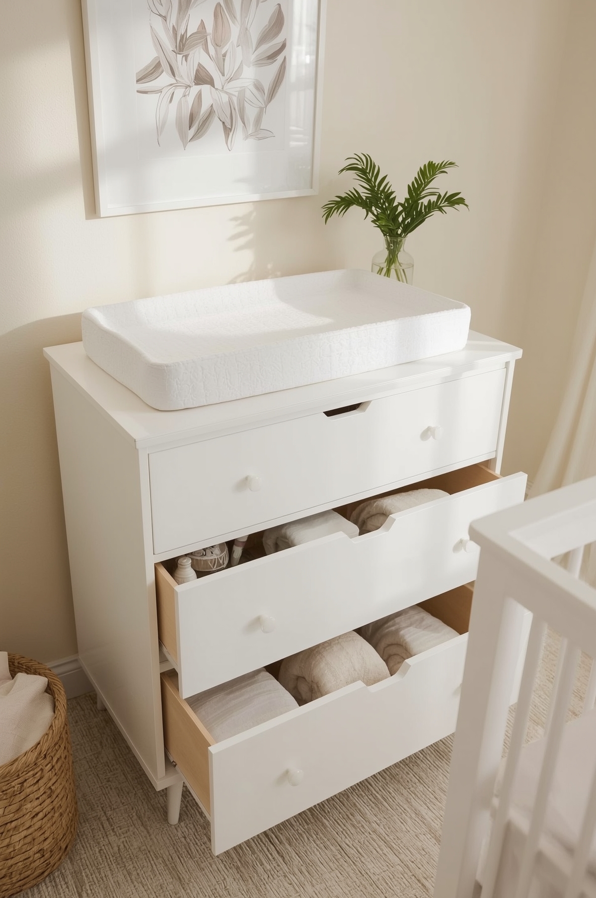 35 Genius Small Space Changing Table Ideas for Modern Nurseries