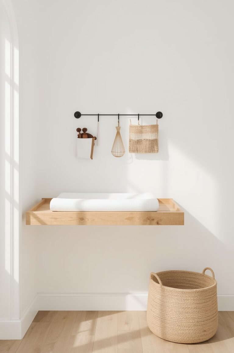 35 Genius Small Space Changing Table Ideas for Modern Nurseries