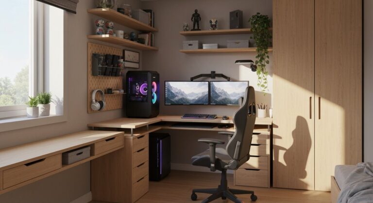 25 PC Gaming Setup Ideas for Small Space Rooms